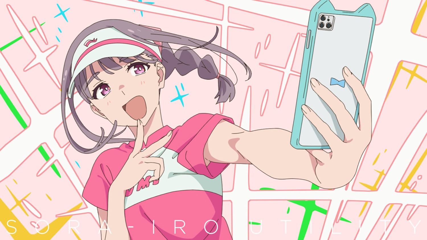 sora-iro utility hoshimi ayaka selfie tagme uniform wallpaper | #1217444 | yande.re